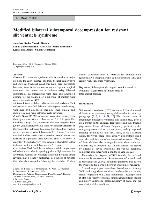 (PDF) Modified bilateral subtemporal decompression for resistant slit ...