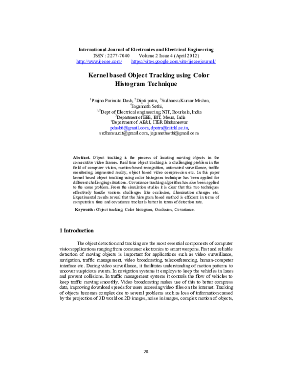 (PDF) Kernel-Based Object Tracking | Visvanathan Ramesh - Academia.edu (PDF) Kernel-Based Object Tracking | Visvanathan Ramesh - Academia.edu