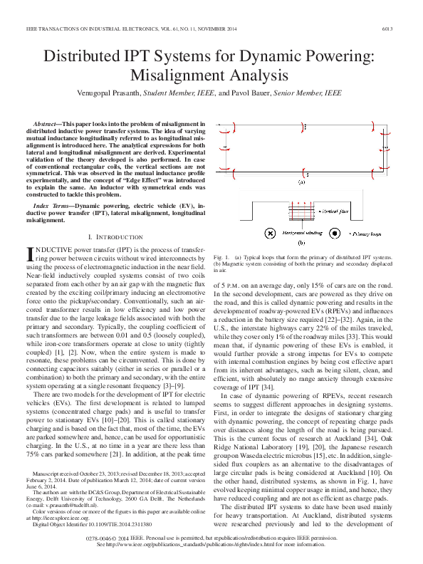 Pdf Distributed Ipt Systems For Dynamic Powering Misalignment Analysis