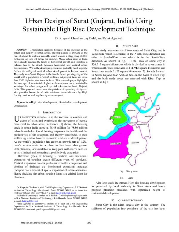(PDF) Urban Design of Surat Gujarat India Using Sustainable High Rise ...