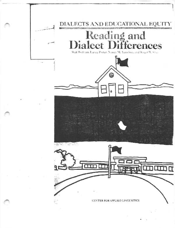 (PDF) Reading and Dialect Differences