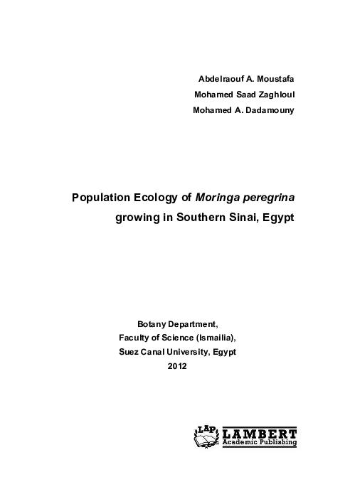 (PDF) Moringa book 2012