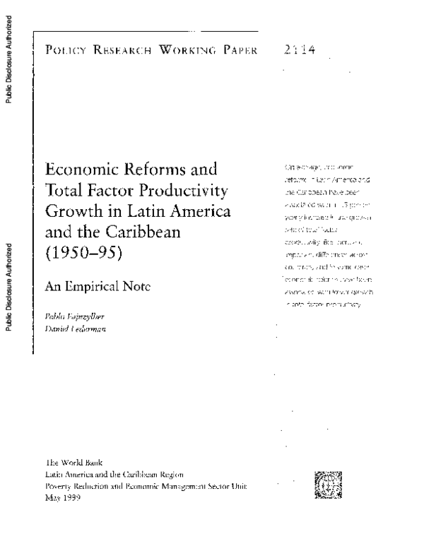 (PDF) The Evolution of TFP in Latin America | Samuel Pessoa - Academia.edu