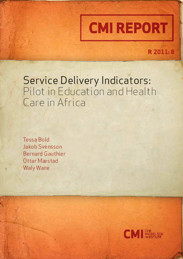 (PDF) Service delivery indicators: Pilot in education and health care ...
