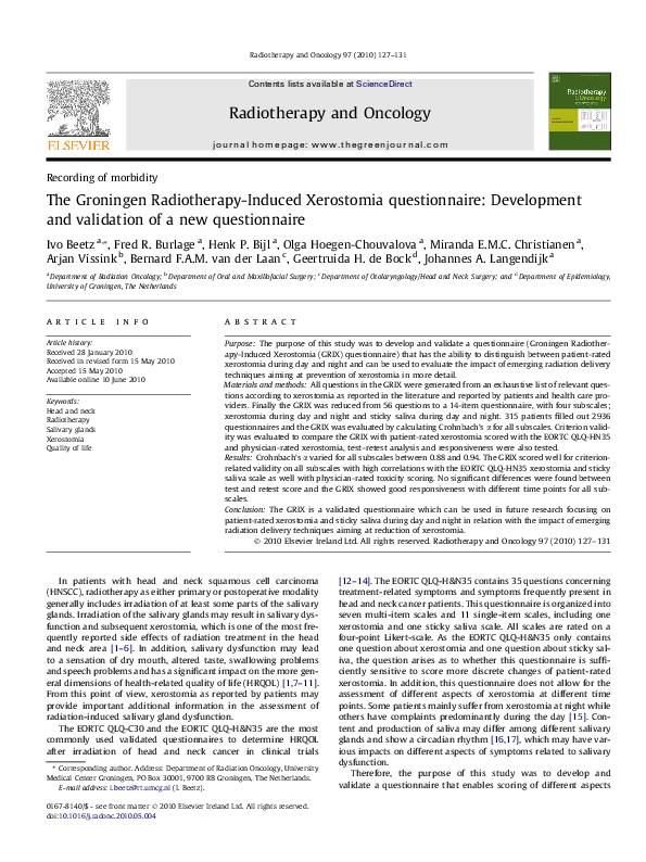 (PDF) A case series of xerostomia treated with Kampo medicines: assessment of health-related ...