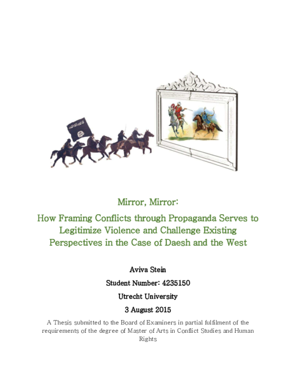 (PDF) Mirror, Mirror: How Framing Conflicts through Propaganda Serves ...