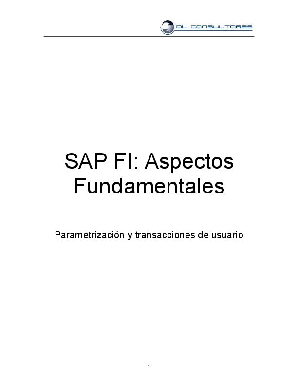 (DOC) SAP Curso FI - Inicial
