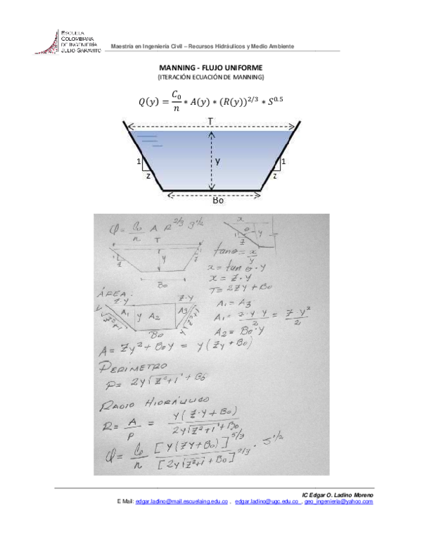 (PDF) Iteracion-Ecuacion-de-Manning-Edgar-o-Ladino-m