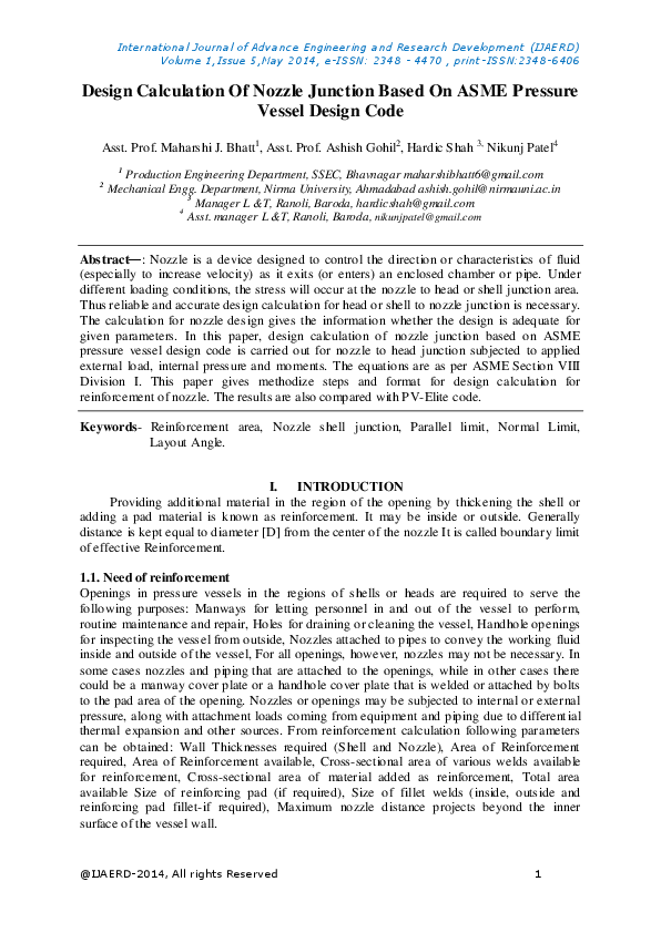 Asme Pressure Vessel Design Code - Design Talk