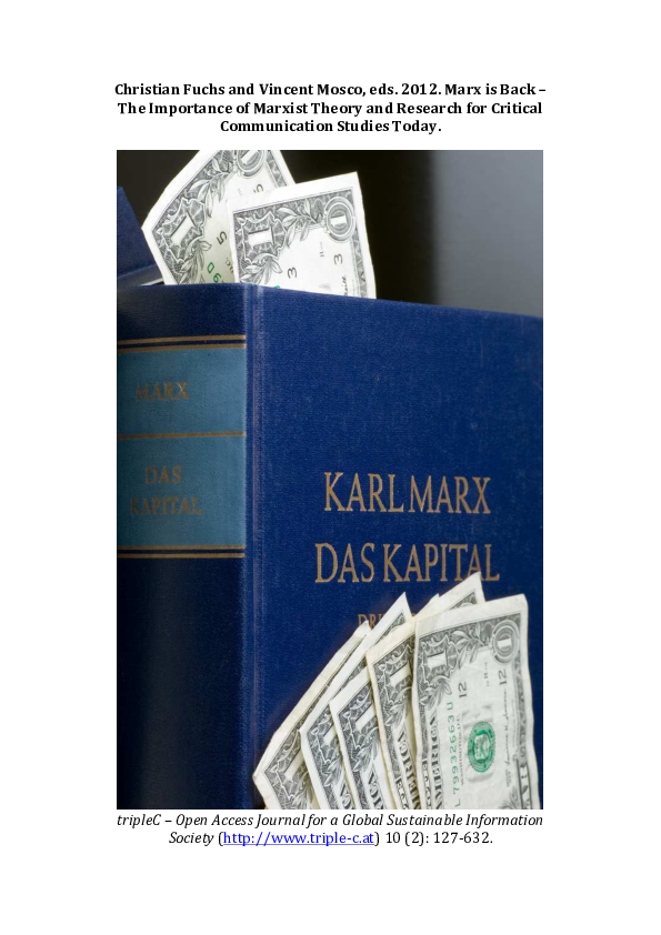(PDF) Introduction: Marx is Back – The Importance of Marxist Theory and ...