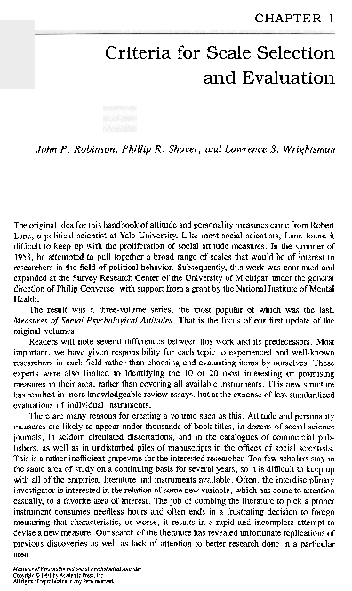 (PDF) Criteria for Scale Selection and Evaluation