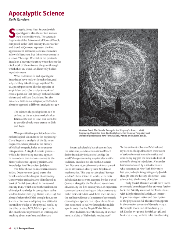 (PDF) Apocalyptic Science