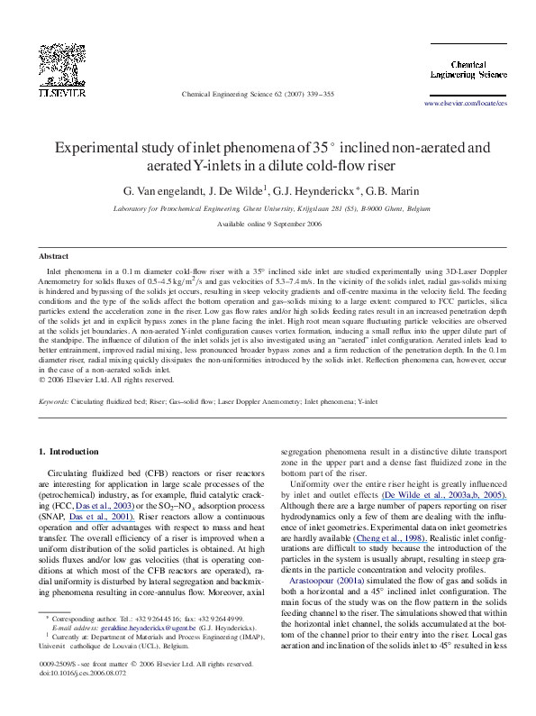 (PDF) Experimental study of inlet phenomena of inclined non-aerated and ...