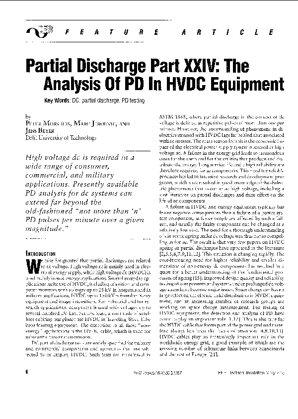 (PDF) Partial Discharge