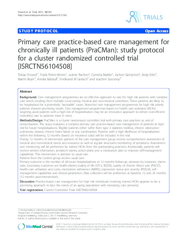 (PDF) Primary care practice-based care management for chronically ill ...