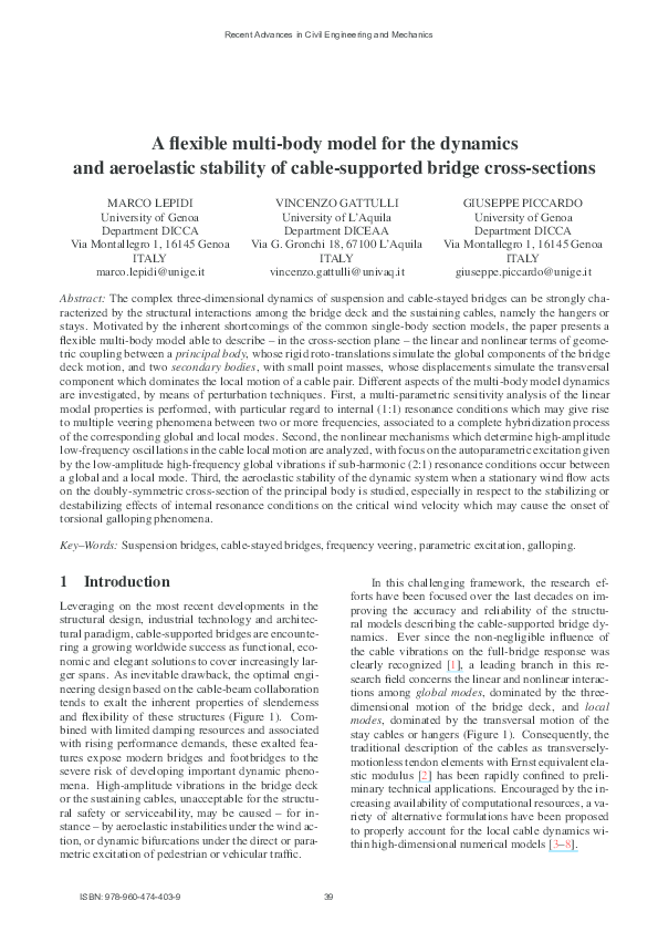 Pdf A Flexible Multi Body Model For The Dynamics And Aeroelastic