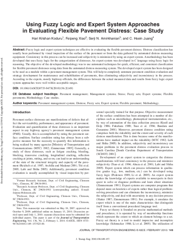 Pdf Using Fuzzy Logic And Expert System Approaches In Evaluating