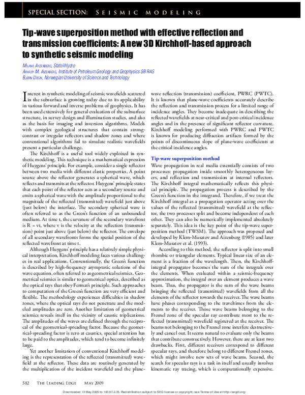 (PDF) Tip-wave superposition method with effective reflection and transmission coefficients: A ...