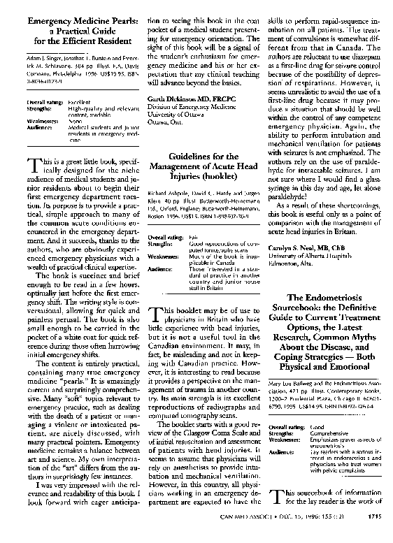 (PDF) Emergency Medicine Pearls: A Practical Guide for the Efficient ...
