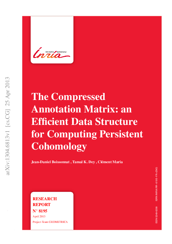 (PDF) The Compressed Annotation Matrix: An Efficient Data Structure for Computing Persistent ...