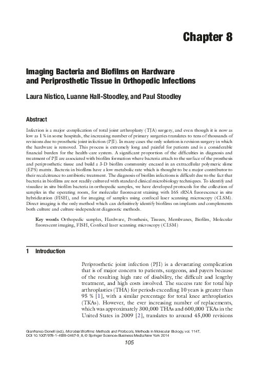 (PDF) Imaging Bacteria and Biofilms on Hardware and Periprosthetic ...