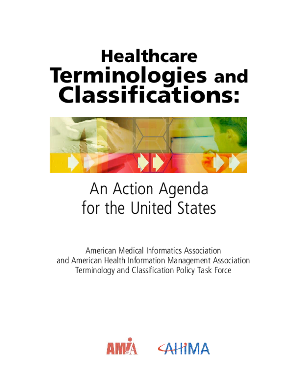 (PDF) AHIMA and AMIA Terminology and Classification Policy Task Force ...