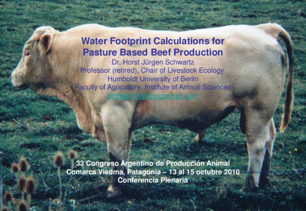 (PDF) Water footprint of beef production: Critical review of current ...