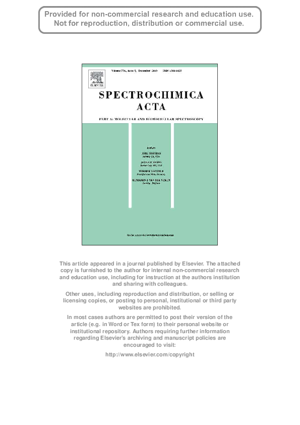 (PDF) FTIR and FT Raman, molecular geometry, vibrational assignments, ab initio and density ...