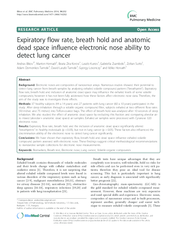 (PDF) Expiratory flow rate, breath hold and anatomic dead space ...