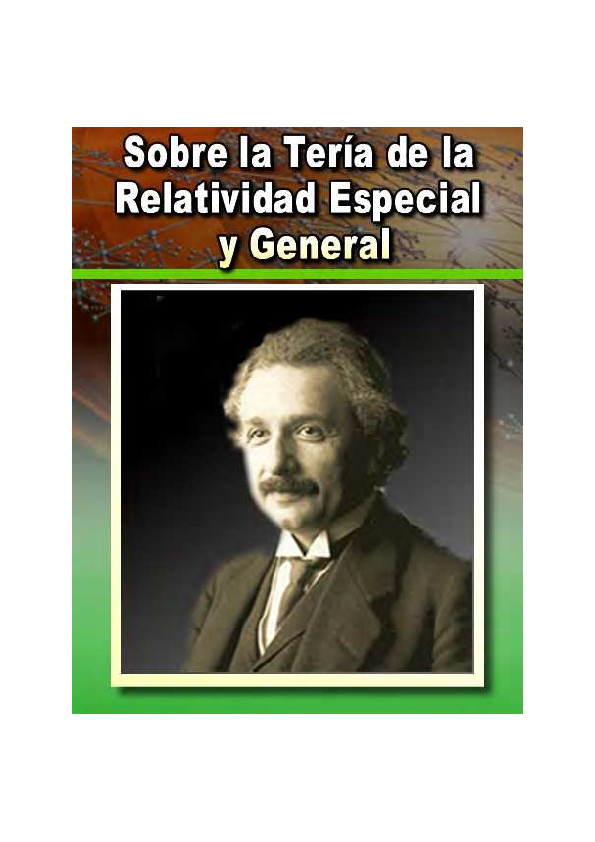 (PDF) ALBERT EINSTEIN: Sobre La Teoría De La Relatividad Especial Y ...