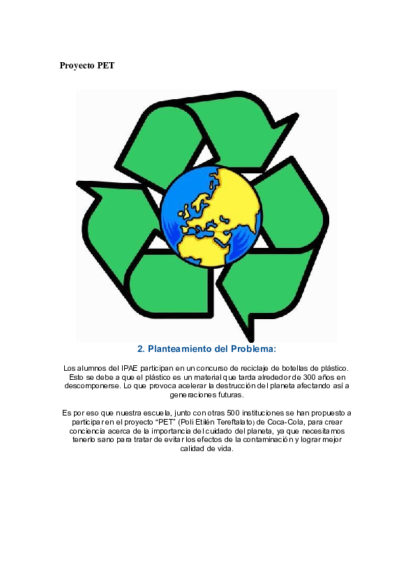 (DOC) Proyecto PET