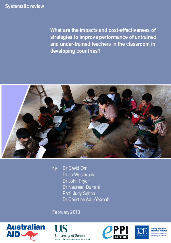 (PDF) What are the impacts and cost-effectiveness of strategies to ...