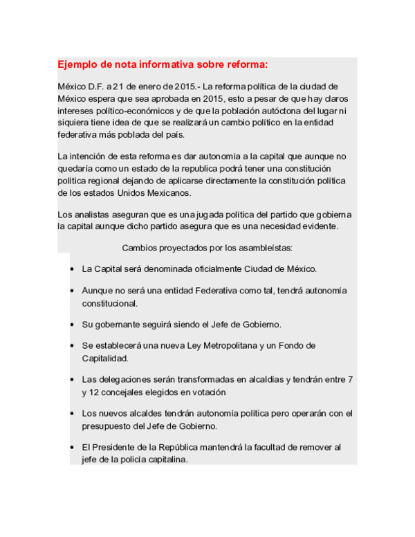 Nota Informativa Nota Informativa Perdida Cip | PDF