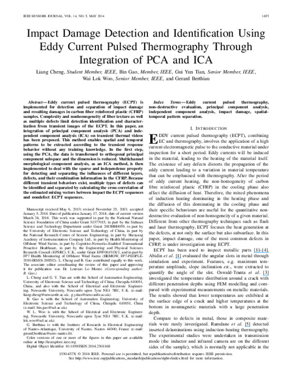 (PDF) Impact Damage Detection and Identification Using Eddy Current Pulsed Thermography Through ...