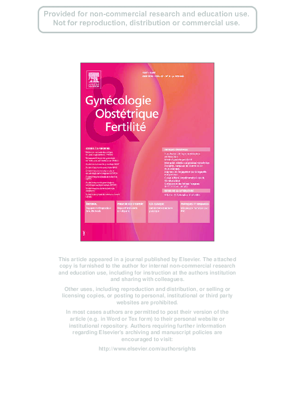 (PDF) [Engagement of fetal head: what have we learnt from ultrasound?]