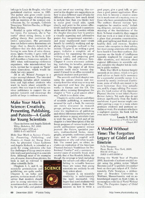 (PDF) A World Without Time: The Forgotten Legacy of Gödel and Einstein