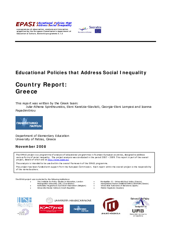 (PDF) Country Report: Greece