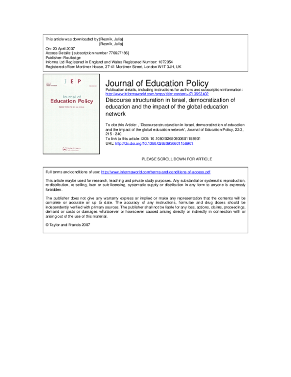 (PDF) Introducing a neo‐Weberian perspective in the study of ...
