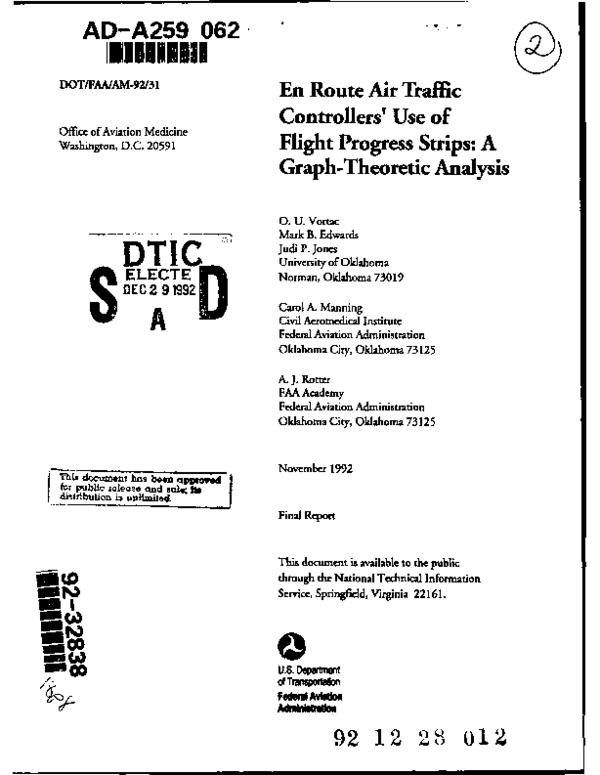 (PDF) En Route Air Traffic Controllers' Use of Flight Progress Strips ...