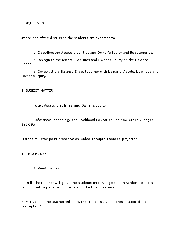 (DOC) Lesson plan asset