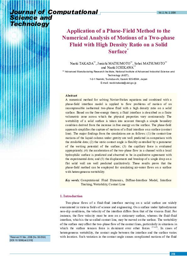 Pdf Application Of A Phase Field Method To The Numerical Analysis Of