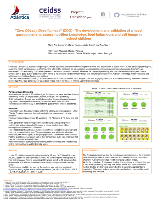 (PDF) “Zero” Obesity Questionnaire (ZOQ) – the development and ...