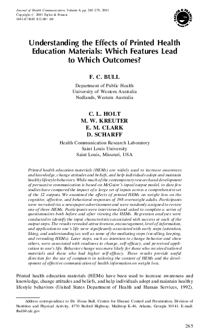 (PDF) Understanding how people process health information: A comparison ...