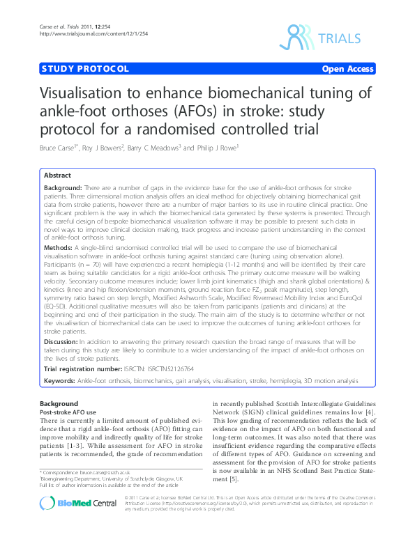 (PDF) Visualisation to enhance biomechanical tuning of ankle-foot ...