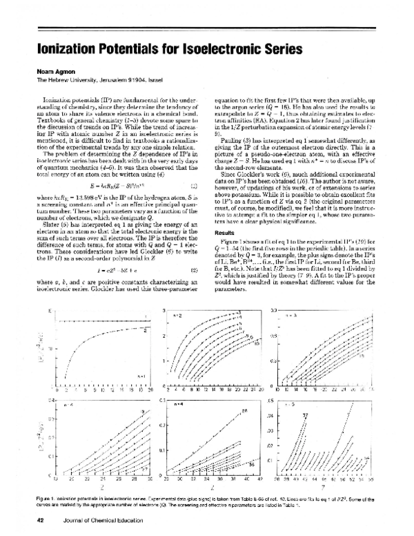 Ionization Energy Table Pdf | Cabinets Matttroy
