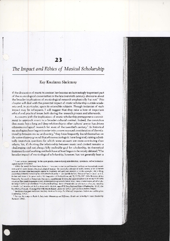 (PDF) Traduction d'un article de Kay Kaufman Shelemay