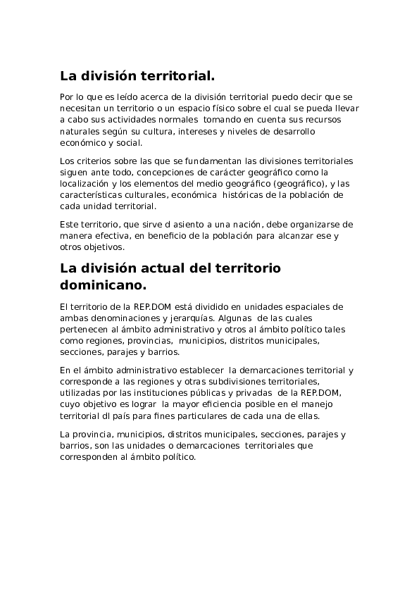 (DOC) La división territorial