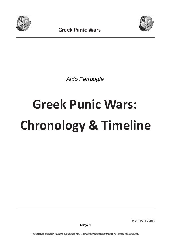 Greek-Punic Wars timeline & chronology