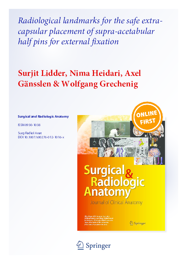 (PDF) Radiological landmarks for the safe extra-capsular placement of ...
