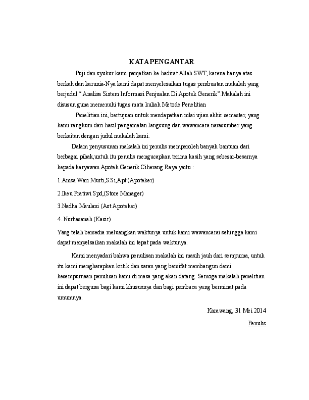 (DOC) Contoh Tugas Besar